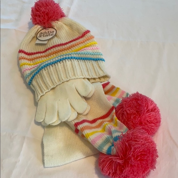 Accessories | Addie Tate Girls Hat Scarf Gloves Set | Poshmark